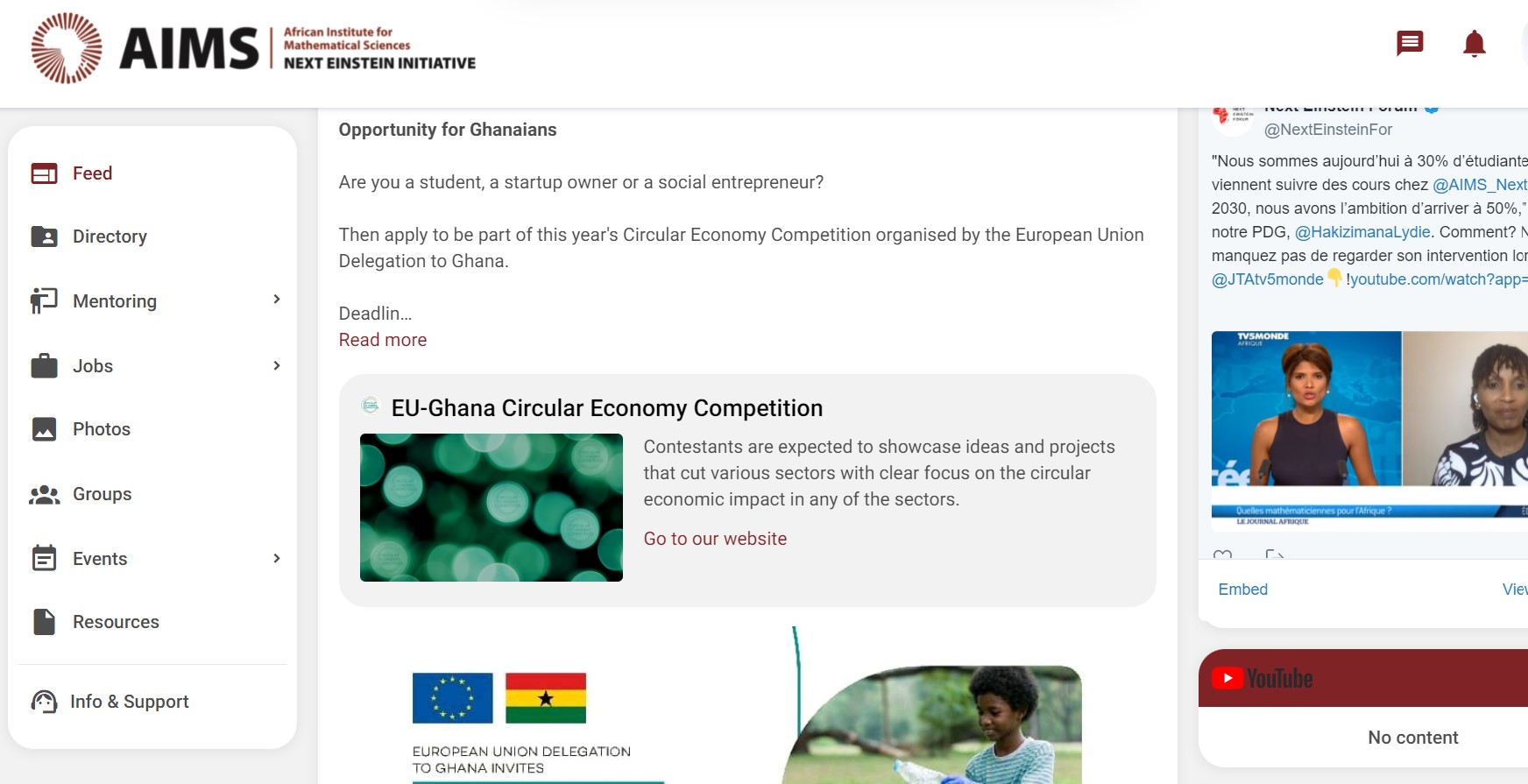 Getting Interactive on the AIMS Community Portal – AIMS Ghana