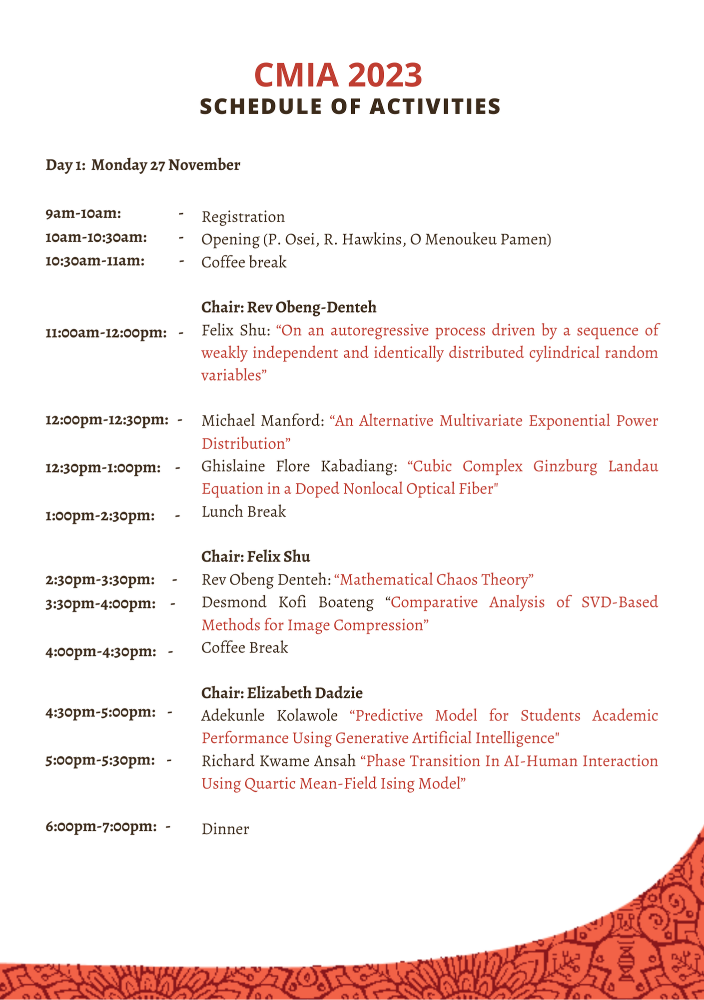 Conference on Mathematics and its Applications – 2023 – AIMS Ghana