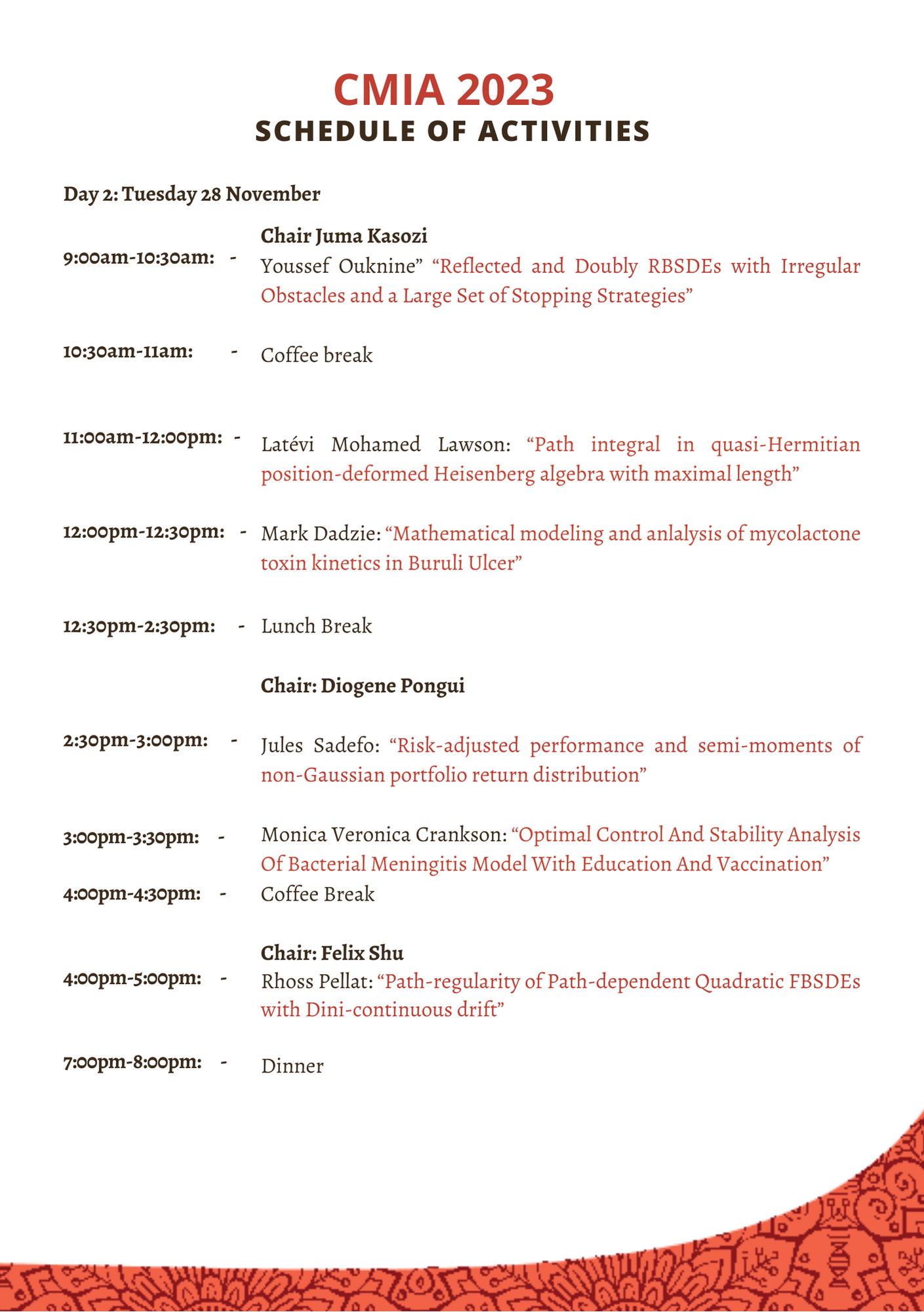 Conference on Mathematics and its Applications – 2023 – AIMS Ghana