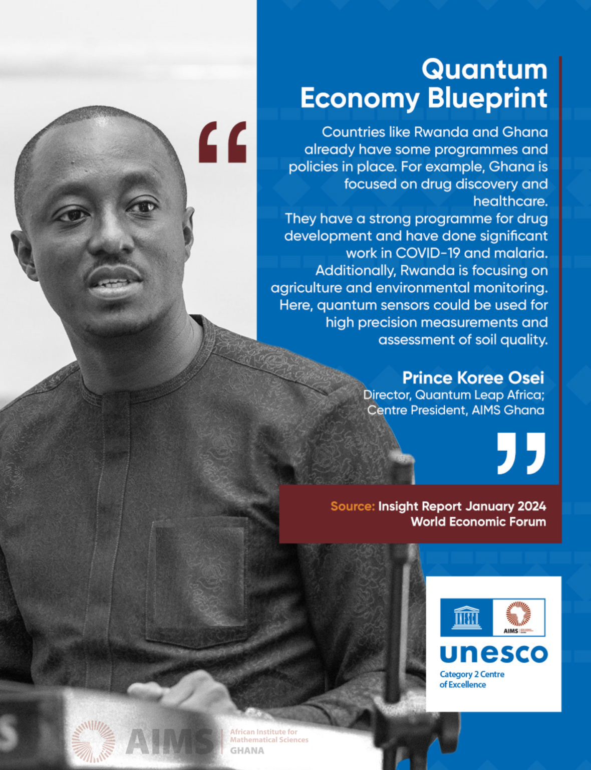 World Economic Forum (WEF) – Quantum Economy Blueprint – Insight Report, January 2024 – AIMS Ghana